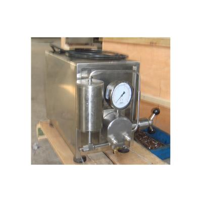 China Mirror Polished 20L Per Hour Small Scale Milk Homogenizer for Milk Homogenization for sale
