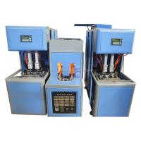 China Advanced Semi Automatic Round Shape Plastic Bottle Making Machine Volume size 0.1-2L PLC MITSUBISHI for sale