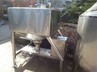China 500L Square Type Emulsification Tank for Milk Stainless Steel 7.5KW 1000*1000*1800mm for sale