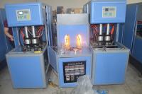 China Advanced Semi Automatic Round Shape Plastic Bottle Making Machine Volume size 0.1-2L PLC MITSUBISHI for sale