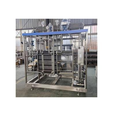 China 8000 KG Capacity Plate Type Uht Milk Sterilizer Machine for Milk Processing Line 35KW Power for sale