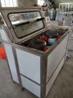 China Restaurant Semi Automatic Two Station 5 Gallon Bottle Cap Removing And Washing Machine for sale