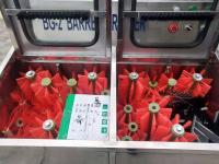 China 5 Gallon Inside Rinsing And Outside Brushing Machine For Glass Packaging 1250*950*1210 for sale
