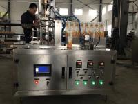 China 500b/h Juice Milk Gable Top Carton Filling Machine for Normal Temperature Storage for sale
