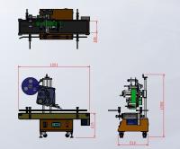 China Desk Type Bottle Self Adhesive Labeling Machine for Precise Labeling of Food Products for sale