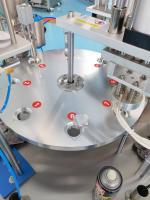 China Plastic Packaging Material 2000BPH Full Automatic Rotary Cup Juice Filling and Sealing Machine for sale