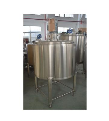 China Milk Processing Electric Stainless Steel Buffer Tank with Cooling Jacket and Mixing Paddle for sale