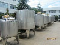 China Milk Processing Electric Stainless Steel Buffer Tank with Cooling Jacket and Mixing Paddle for sale