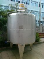 China Milk Processing Electric Stainless Steel Buffer Tank with Cooling Jacket and Mixing Paddle for sale