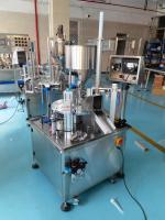 China 2 Hole Rotary Cup Juice Filling and Sealing Machine for 380 KG Capacity Packaging Line for sale