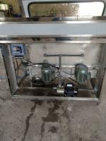 China Easy to Operate Semi Automatic Double Type 5 Gallon Bottle Decapping and Washing Machine 195 KG for sale