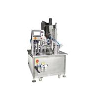 China High Capacity Small Rotary Milk Yogurt Cup Filling Sealing Machine at 2000 cups/hour for sale