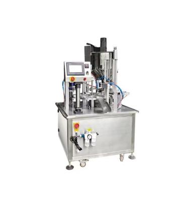 China High Capacity Small Rotary Milk Yogurt Cup Filling Sealing Machine at 2000 cups/hour for sale