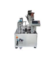 China High Capacity Small Rotary Milk Yogurt Cup Filling Sealing Machine at 2000 cups/hour for sale