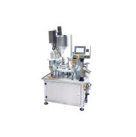 China High Capacity Small Rotary Milk Yogurt Cup Filling Sealing Machine at 2000 cups/hour for sale