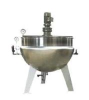 China SUS304/316L 300L Steam Heating Congee Cooking Kettle for Food Processing Equipment for sale