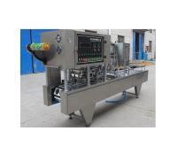 China Max. Air Consumption 0.5m3/min Ice Cream Yogurt Pudding Cup Filling Sealing Machine for sale