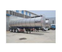 China Milk Transport with Volume Stainless Steel Truck Milk Collection Tank for sale