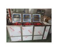 China Semi-automatic Inner Outer Barrel Rinser Bottled Water Washer Machine with 100BPH Speed for sale