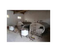 China 2mm/2.5mm Thickness Milk Cooler Tank with Direct Cooling and Copeland Compressor for sale