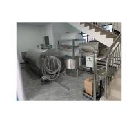 China Vertical Milk Cooling Tank for Milk Processing Internal Surface Treatment Pollishing for sale