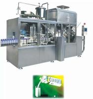 China Gable Top Carton Filling Machine For All Kinds Of Juice, Milk, Thin Cream,Milk Drinks And Cereal Juice for sale