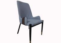 China Luxury 52cm 92cm Wrought Iron Upholstered Dining Chairs for sale