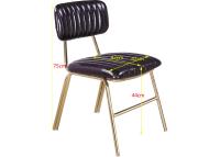 China Hengfeng Furniture 42cm Faux Leather Dining Chairs for sale