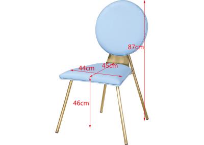 China Color Optional 45cm 87cm PU Leather Dining Chairs for sale