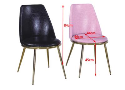 China Lobby Faux Leather Dining Chairs for sale