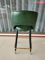 China Luxury 150kg Bearing Capacity 105cm Wrought Iron Bar Chair for sale