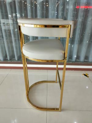 China Strong Bearing Capacity 51cm 78cm Wrought Iron Bar Chair for sale