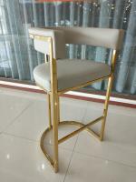 China Strong Bearing Capacity 51cm 78cm Wrought Iron Bar Chair for sale