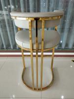 China Strong Bearing Capacity 51cm 78cm Wrought Iron Bar Chair for sale