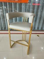 China Strong Bearing Capacity 51cm 78cm Wrought Iron Bar Chair for sale