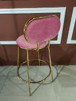 China High Density Sponge Filled 40cm 102cm Rod Iron Bar Stools for sale