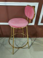 China High Density Sponge Filled 40cm 102cm Rod Iron Bar Stools for sale