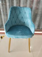 China Tripod 85cm 47cm Wrought Iron Dining Room Chairs for sale