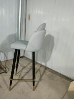 China 40.5cm Wrought Iron Bar Chair for sale