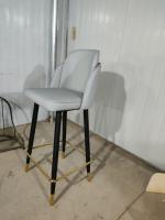 China 40.5cm Wrought Iron Bar Chair for sale