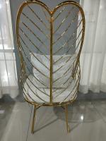 China Strong Bearing Capacity 50cm 150kg Wrought Iron Dining Chair for sale
