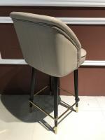 China Anti Skid Wear Resistant 110cm Wrought Iron Bar Chair for sale