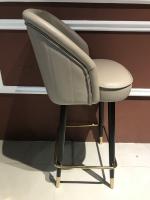China Anti Skid Wear Resistant 110cm Wrought Iron Bar Chair for sale