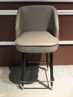 China Anti Skid Wear Resistant 110cm Wrought Iron Bar Chair for sale