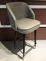 China Anti Skid Wear Resistant 110cm Wrought Iron Bar Chair for sale