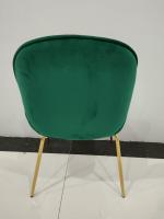 China Fashion Flannel 48.5cm 47cm Wrought Iron Dining Chair for sale