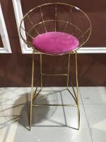 China Genuine Material 78cm 94cm Wrought Iron Counter Stools for sale