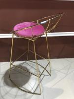China Genuine Material 78cm 94cm Wrought Iron Counter Stools for sale