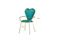 China Modern Simple 89cm 40cm Wrought Iron Dining Chair for sale