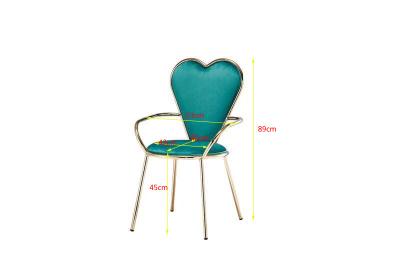 China Modern Simple 89cm 40cm Wrought Iron Dining Chair for sale